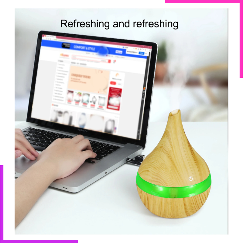Diffuseur D'Huiles Essentielles USB Avec Lumières LED| Bogui Store