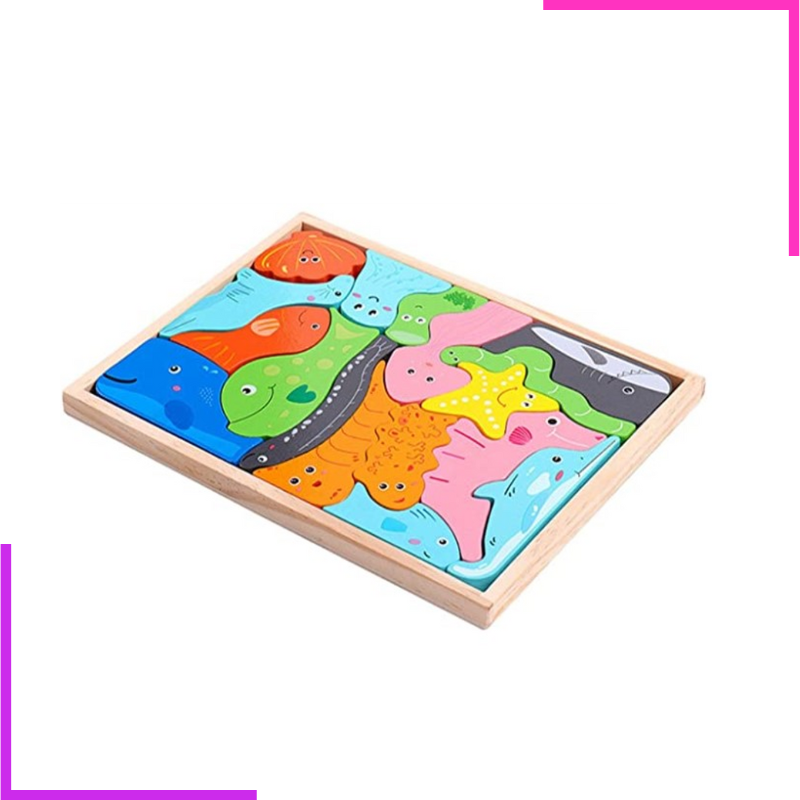 Puzzle en bois animaux| Bogui Store